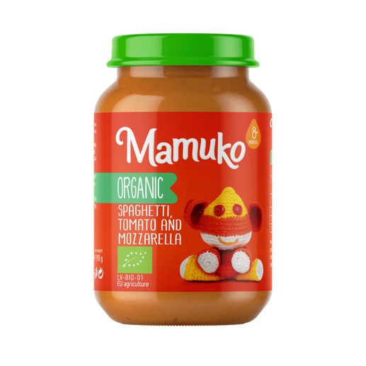 Ekologiški spagečiai su pomidorais ir mozarella – Mamuko